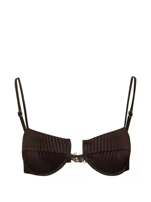 BAOBAB Roma Textured Underwire Bikini Top - Brown