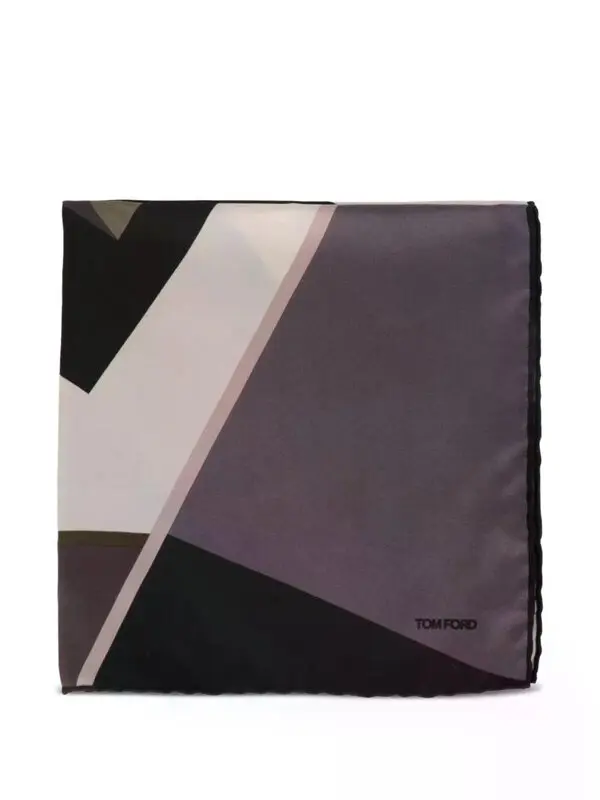TOM FORD Geometric-print Pocket Square