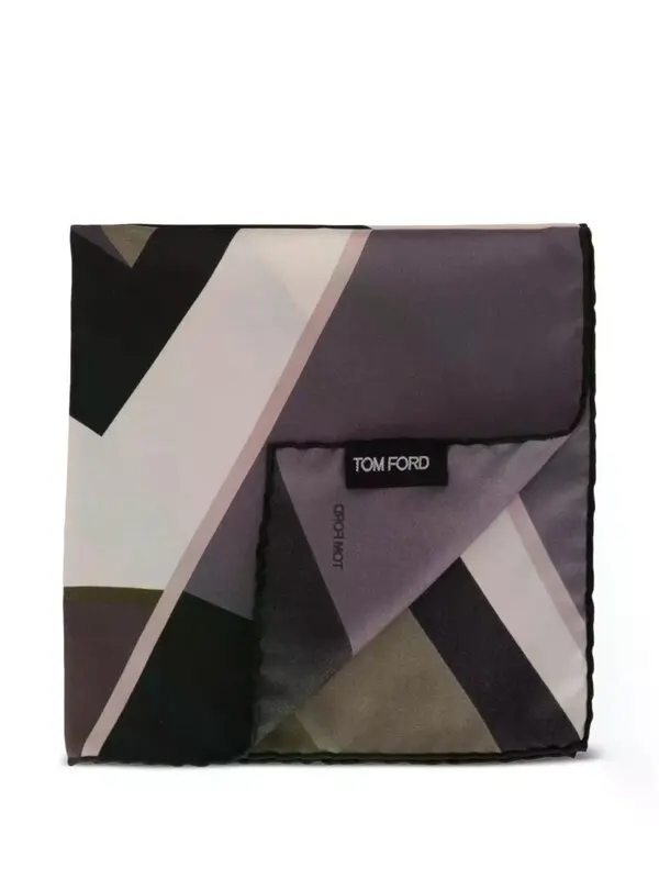 TOM FORD Geometric-print Pocket Square