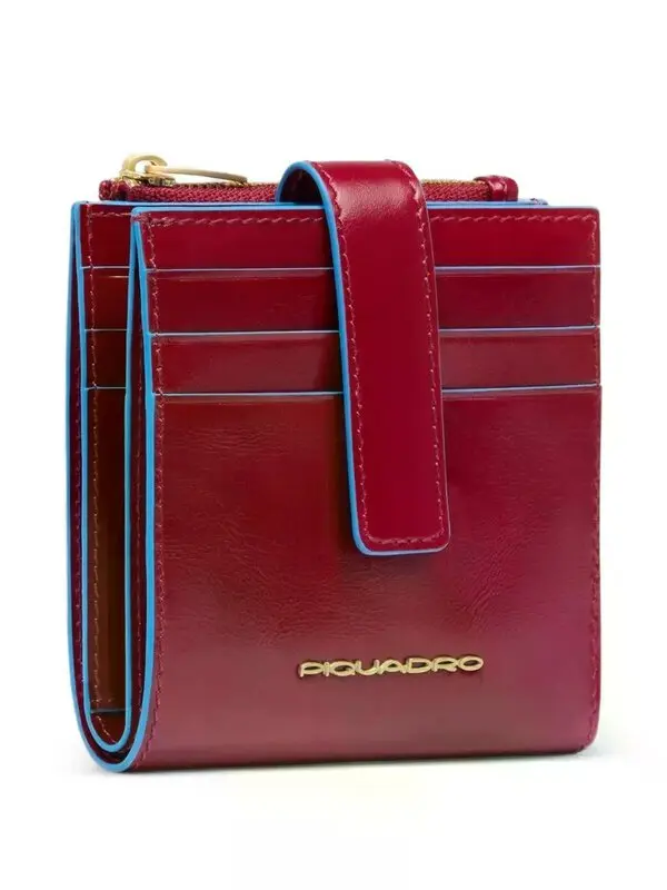 PIQUADRO Zipped Leather Cardholder