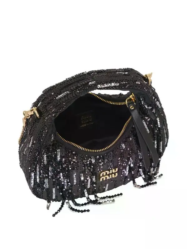Miu Miu Mini Wander Sequined Tote Bag