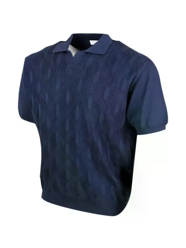 04651 / A TRIP IN A BAG Jacquard Johnny Polo Shirt