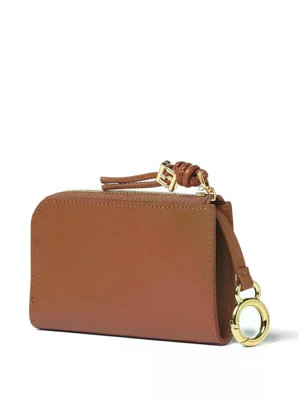 Fendi Ff Diamonds Logo-print Leather Coin Purse