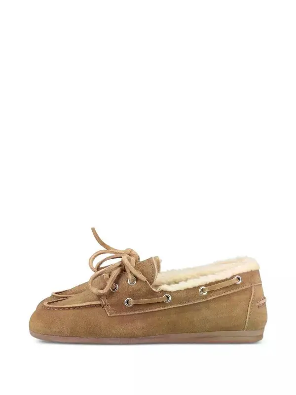 POSA Shearling-lined Boat Shoes