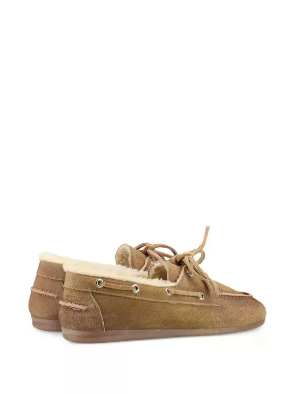 POSA Shearling-lined Boat Shoes