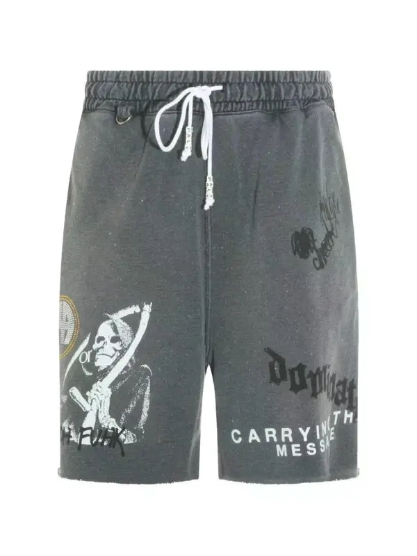 PALY Graphic Print Drawstring Shorts