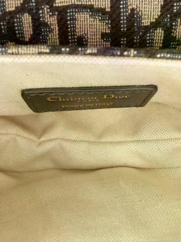 Dior 2024 Mini Oblique Canvas Saddle Bag Satchel