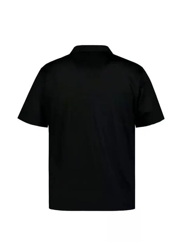 Emporio Armani Logo-embroidered Wool Polo Shirt