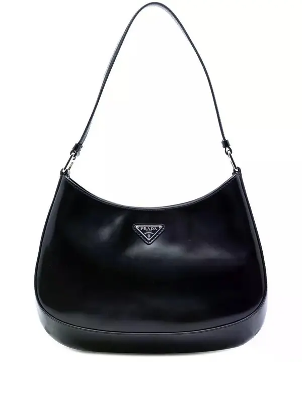 Prada Spazzolato Leather Cleo Shoulder Bag