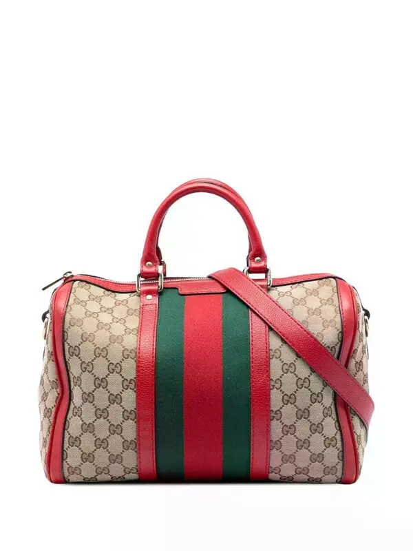 Gucci Gg Canvas Web Joy Boston Bag Satchel