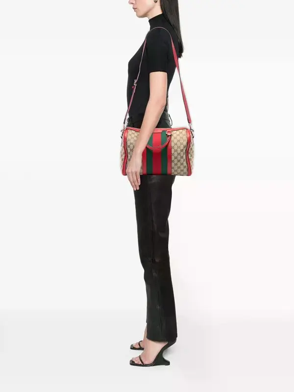 Gucci Gg Canvas Web Joy Boston Bag Satchel