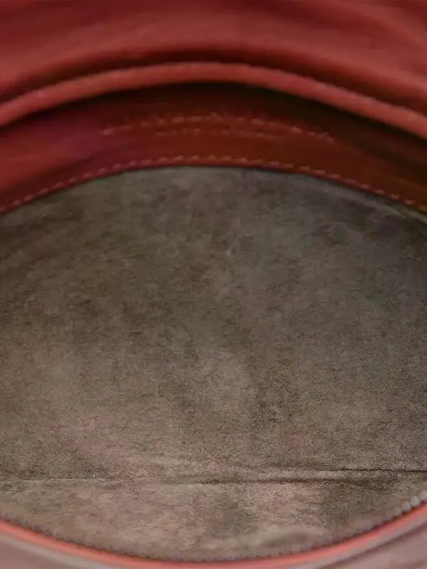 Bottega Veneta Nappa Intrecciato Turn Lock Clutch Bag - Red
