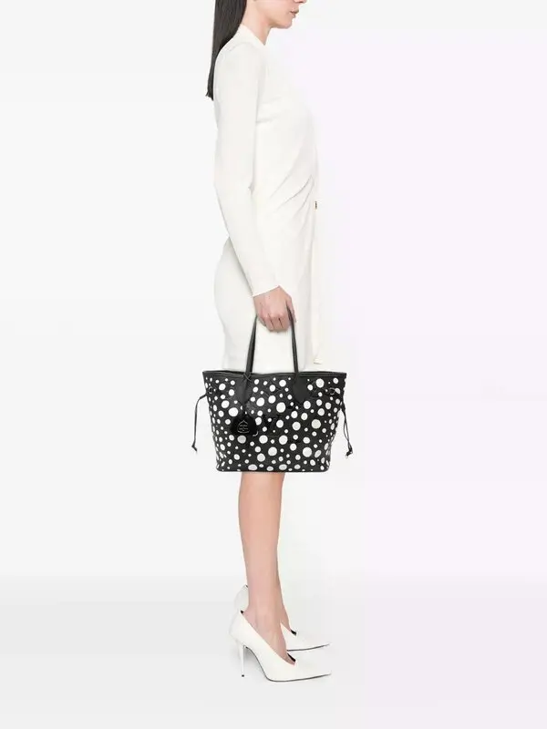LOUIS VUITTON Yayoi Kusama Infinity Dots Monogram Empreinte Neverfull Mm Tote Bag