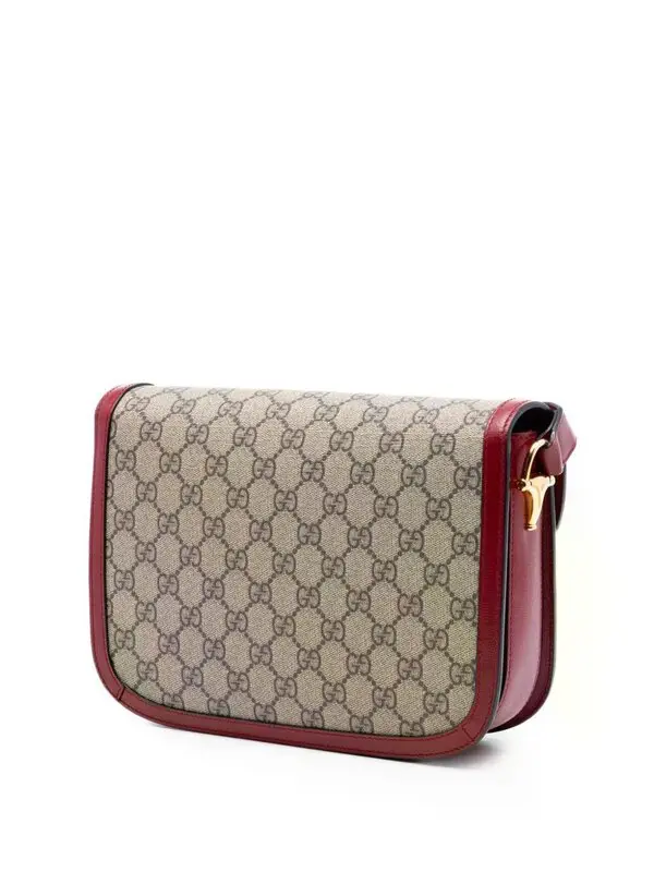 Gucci 1955 Horsebit Shoulder Bag In Gg Supreme Canvas