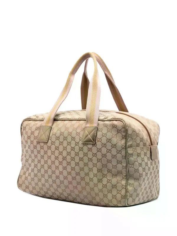 Gucci Gg Canvas Web Duffle Bag
