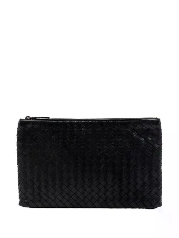 Bottega Veneta Nappa Intrecciato Clutch Bag - Black