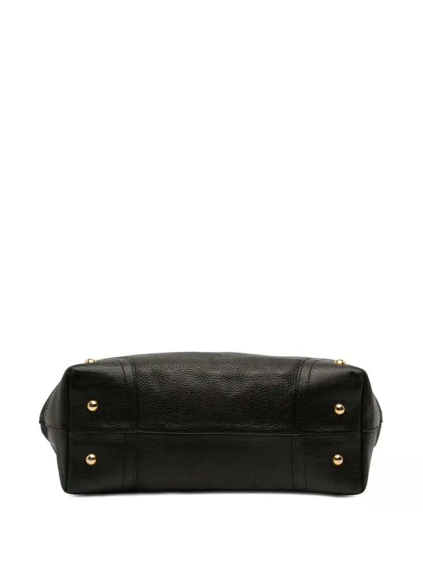 Dolce & Gabbana Pebbled Leather D-ring Tote Bag