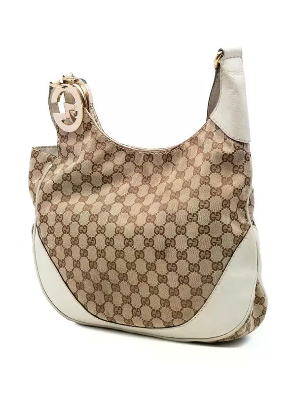 Gucci Gg Canvas Charlotte Crossbody Bag - White