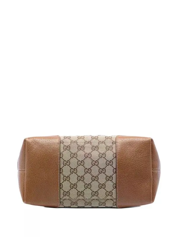 Gucci Gg Canvas Bree Fold Over Tote Satchel