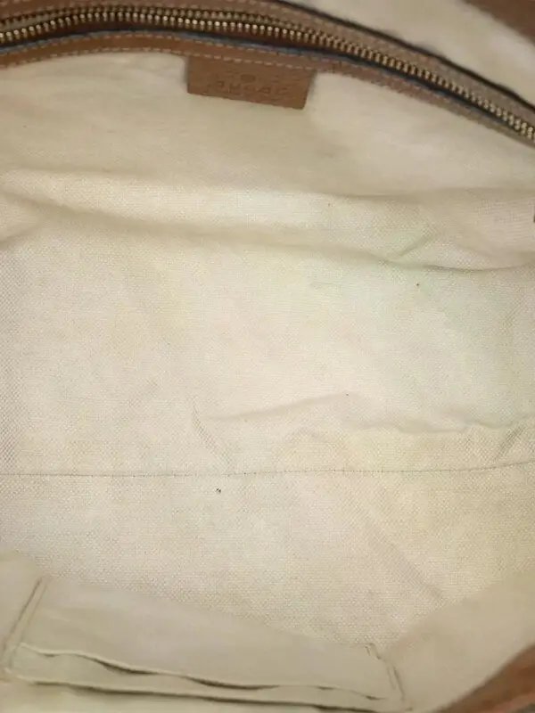 Gucci Gg Canvas Bree Fold Over Tote Satchel