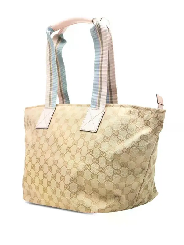 Gucci Gg Canvas Web Tote Bag