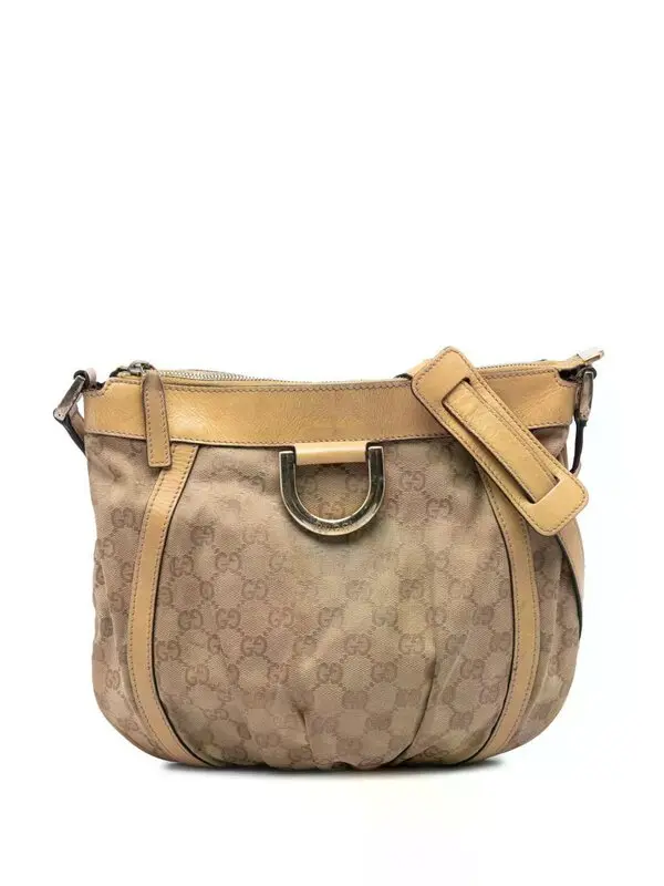 Gucci Gg Canvas Abbey D Ring Crossbody Bag - Neutrals