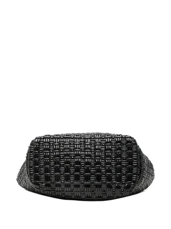 Balenciaga Faux Leather Bistro Basket Bag Satchel - Black