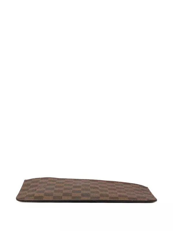 LOUIS VUITTON Damier Ebene Neverfull Pochette Clutch Bag