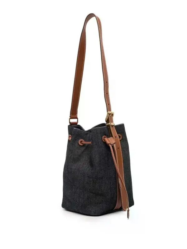 Miu Miu Denim Logo Bucket Bag