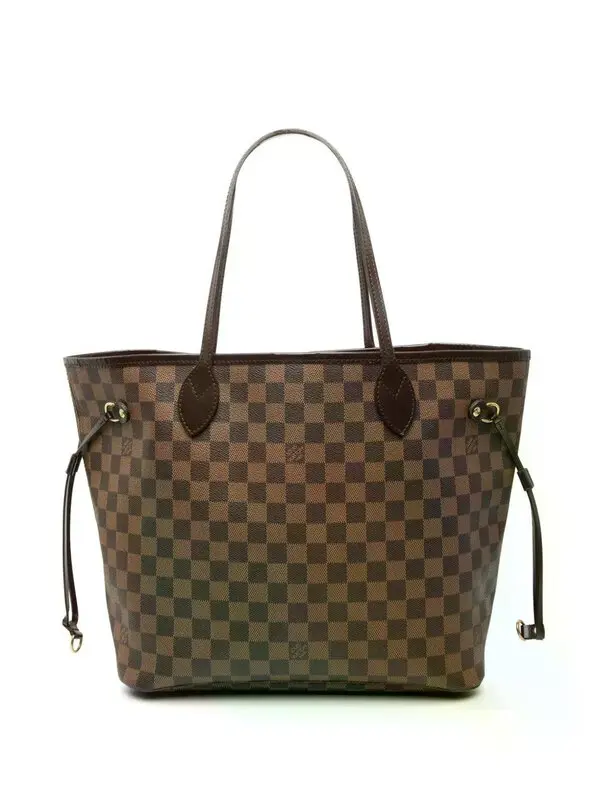 LOUIS VUITTON Damier Ebene Neverfull Mm Tote Bag