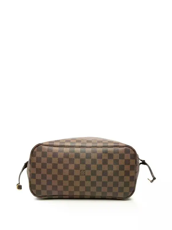 LOUIS VUITTON Damier Ebene Neverfull Mm Tote Bag