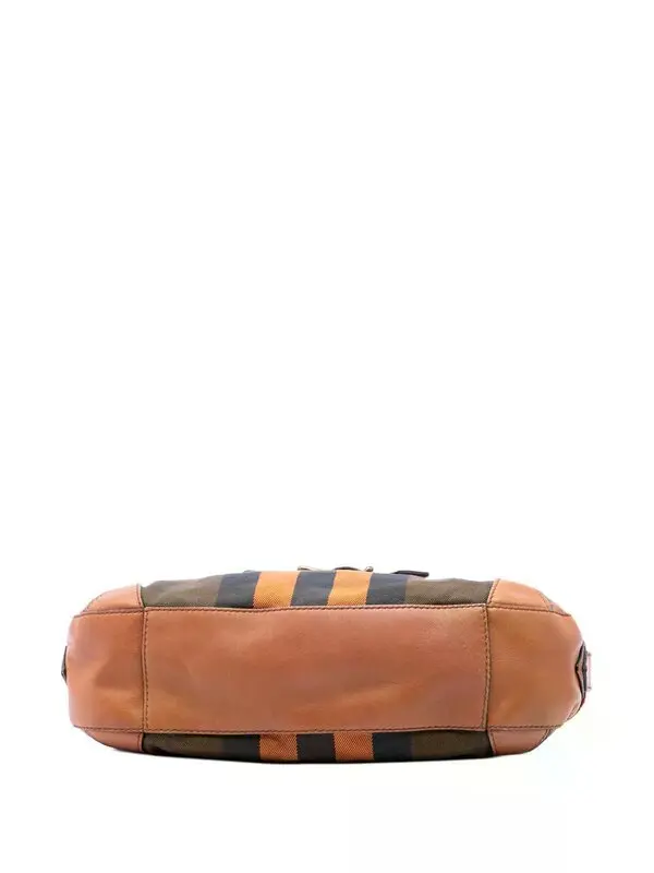 Burberry Mega Check Canvas And Leather Belted Crossbody Bag