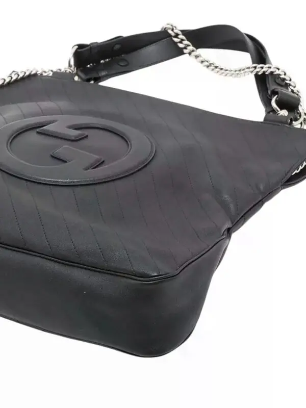 Gucci Matelassé Calfskin Tote Satchel - Black