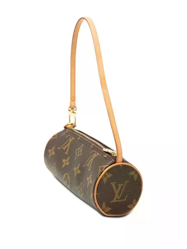 LOUIS VUITTON Monogram Papillon Pochette Handbag - Brown