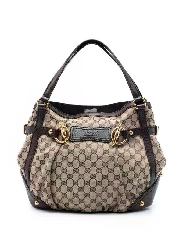 Gucci Gg Canvas Jockey Shoulder Bag - Neutrals