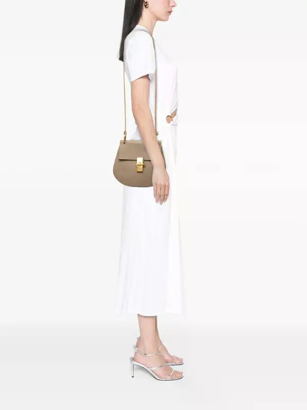 Chloé Small Grained Calfskin Drew Crossbody Bag