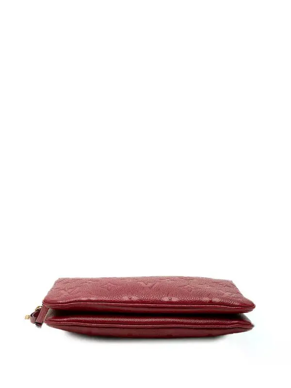 LOUIS VUITTON Monogram Empreinte Double Zip Pochette Crossbody Bag