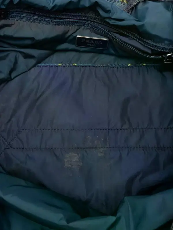 Prada Tessuto Stampato Plaid Tote Bag