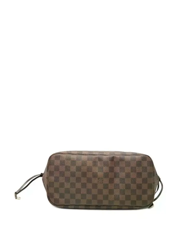 LOUIS VUITTON Damier Ebene Neverfull Mm Tote Bag