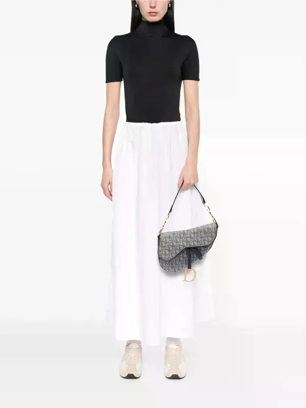 Dior Diorissimo Canvas Saddle Bag