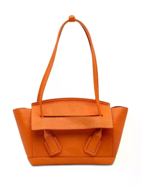 Bottega Veneta Small Grained Calfskin Arco Tote Bag - Orange