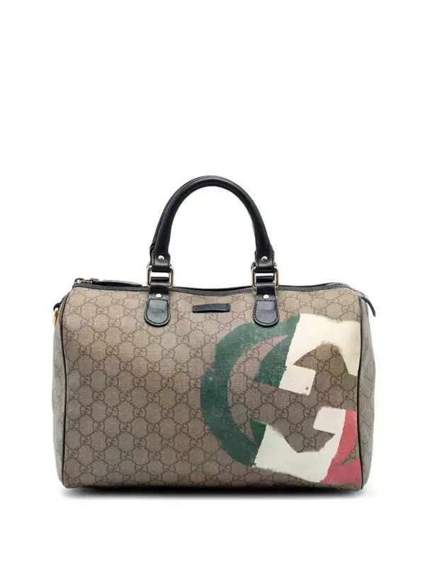 Gucci Gg Supreme Italian Flag Joy Boston Bag