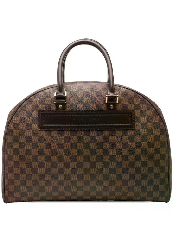 LOUIS VUITTON Damier Ebene Nolita 24 Heures Handbag - Brown