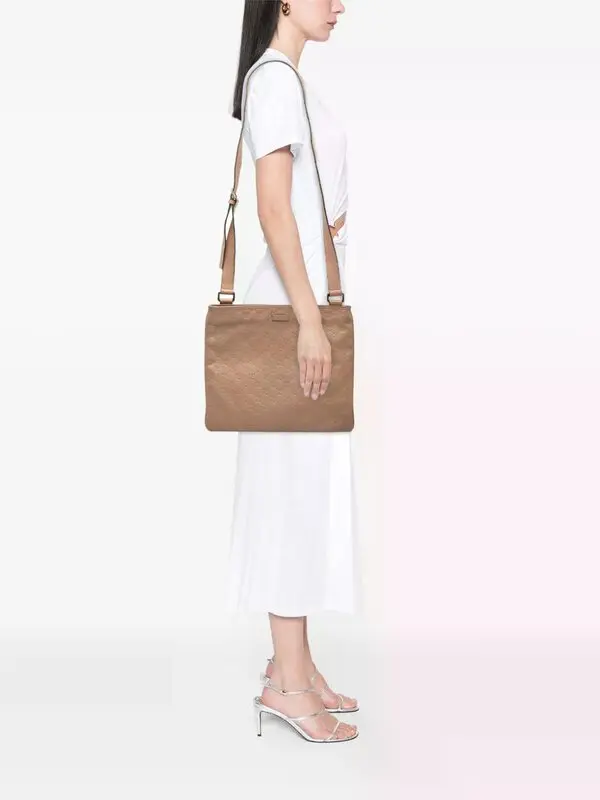 Gucci Embossed Leather Crossbody Bag