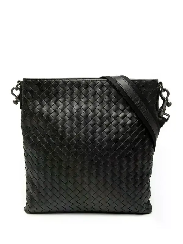 Bottega Veneta Nappa Intrecciato Vn Crossbody Bag - Black