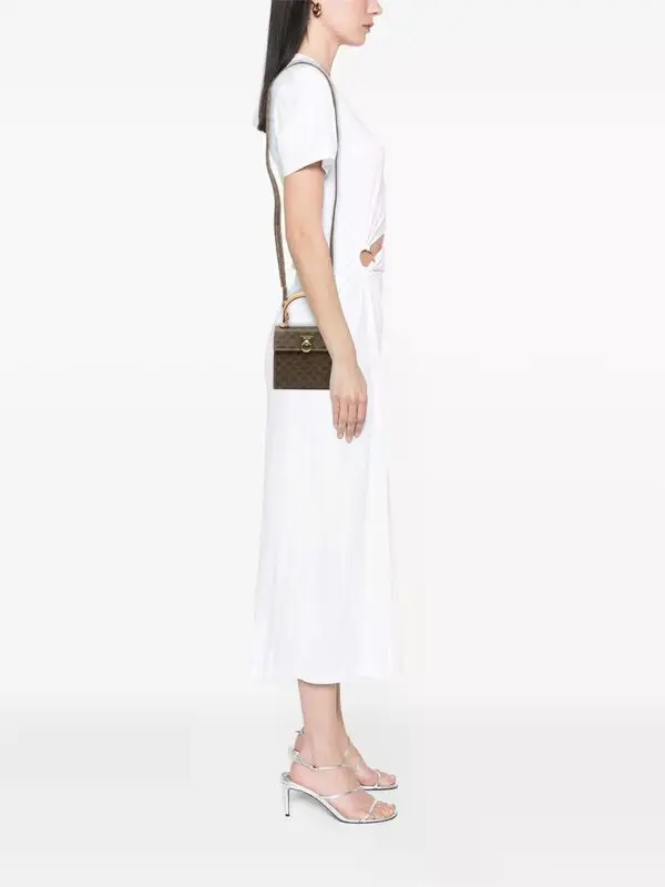 Celine Mini Macadam Coated Canvas Top Handle Bag