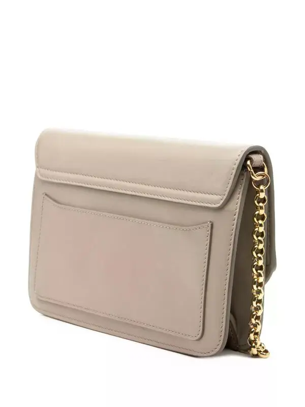 Chloé Calfskin And Suede C Clutch With Chain Crossbody Bag - Brown