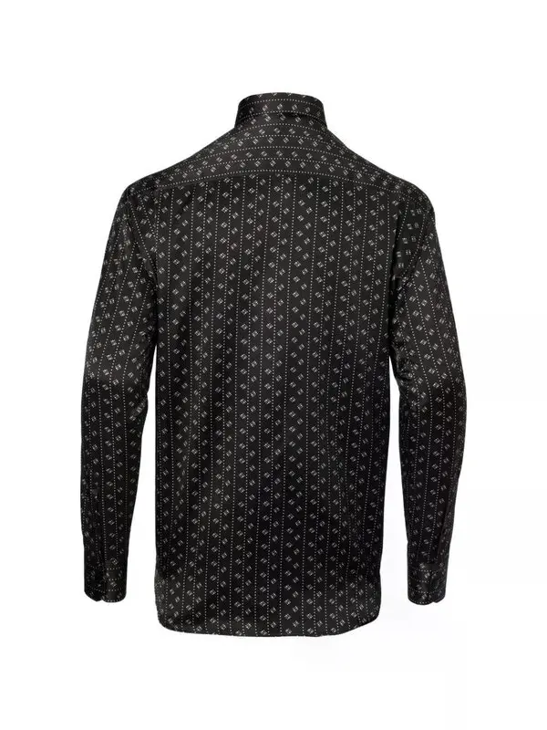 BILLIONAIRE Apple Gold Cut Long-sleeves Shirt - Black