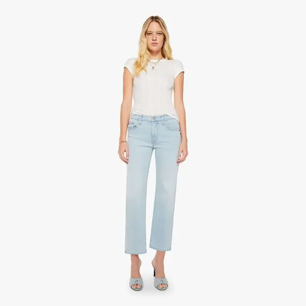 MOTHER Mid Rise Rambler Zip Ankle Jeans