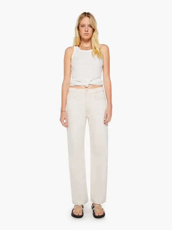 MOTHER The Dodger Skimp Natural Selection Jeans - White